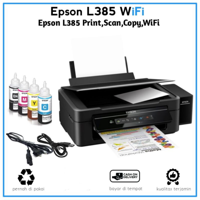 Jual Printer Epson L385/L365 Wifi Normal | Shopee Indonesia