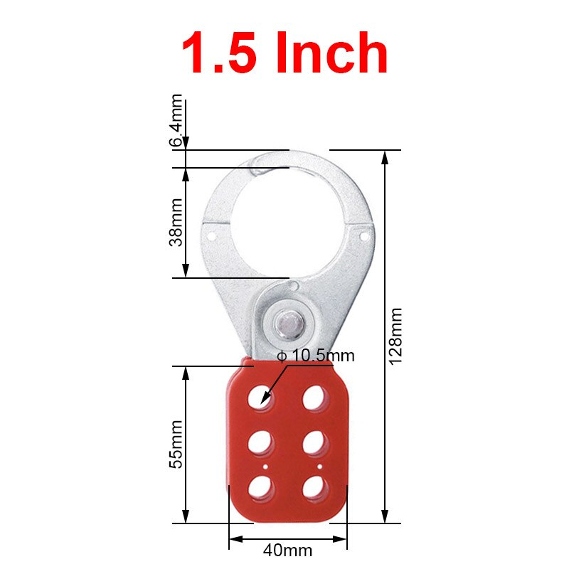 Jual Steel Lockout Hasp / 6 Hole Safety Lockout / Heavy Duty Lockout ...