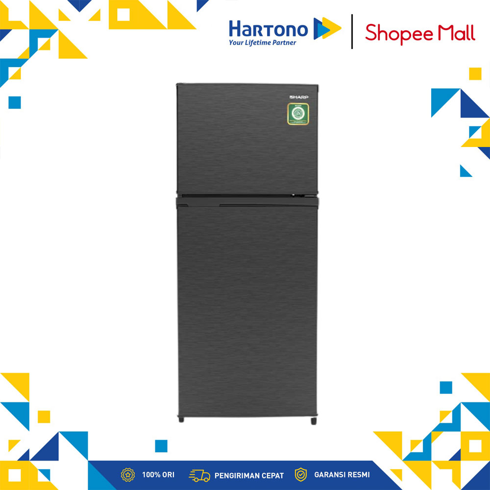Jual Sharp Kulkas Kecil 2 Pintu Small 2 Door Refrigerator SJ195MNHS | Shopee Indonesia