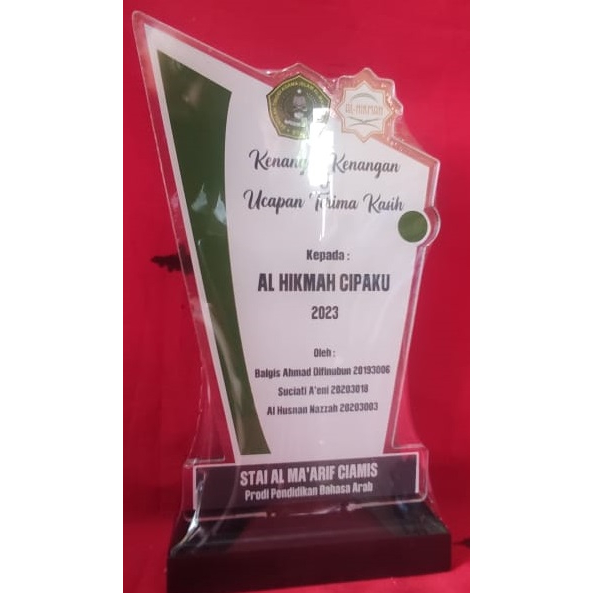Jual VANDEL AKRILIK / PLAKAT AKRILIK TEBAL 3MM | Shopee Indonesia