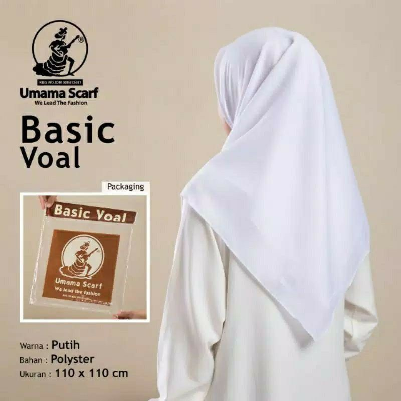 Jual Hijab Basic Voal Umama premium edisi sekolah | Shopee Indonesia