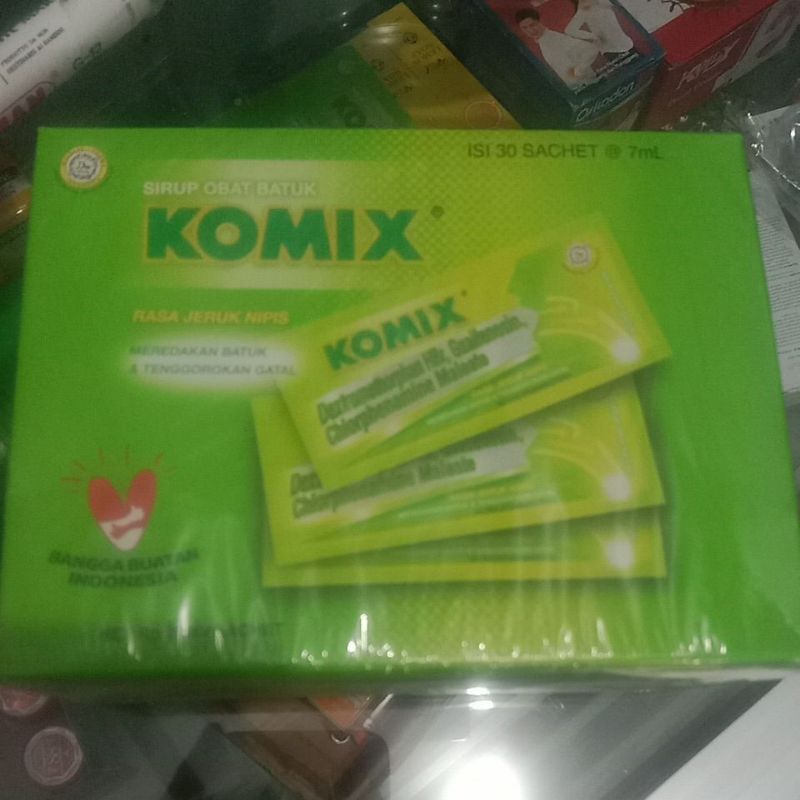 Jual KOMIX HIJAU 1box isi 30 sachet | Shopee Indonesia