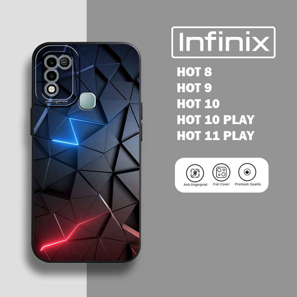 Jual Casing Infinix Hot 8 hot 9 hot 10 Infinix hot 9 play 10 play 11 play Kesing Motif GLITSCH ...