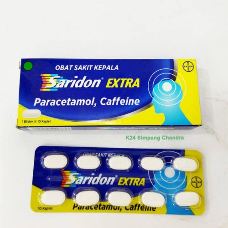 Jual Saridon Extra Obat Sakit Kepala Nyeri Demam 10 Kaplet ( EXp ...