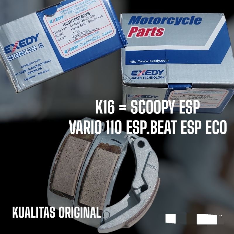 Jual Kampas Ganda Otomatis Scoopy Esp Beat Esp Eco Vario 110 Esp K16 Exedy Original | Shopee ...