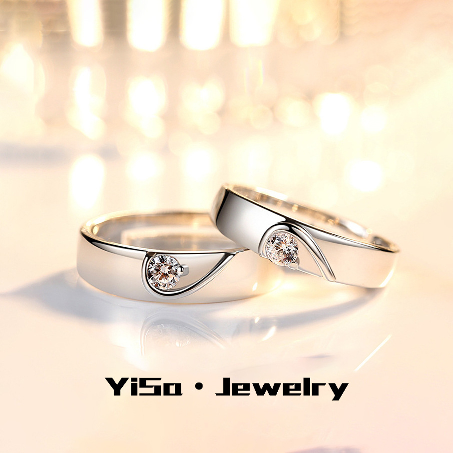 Jual Cincin Couple Cincin Nikah Model Puzzle Love Bahan PERAK Anti ...