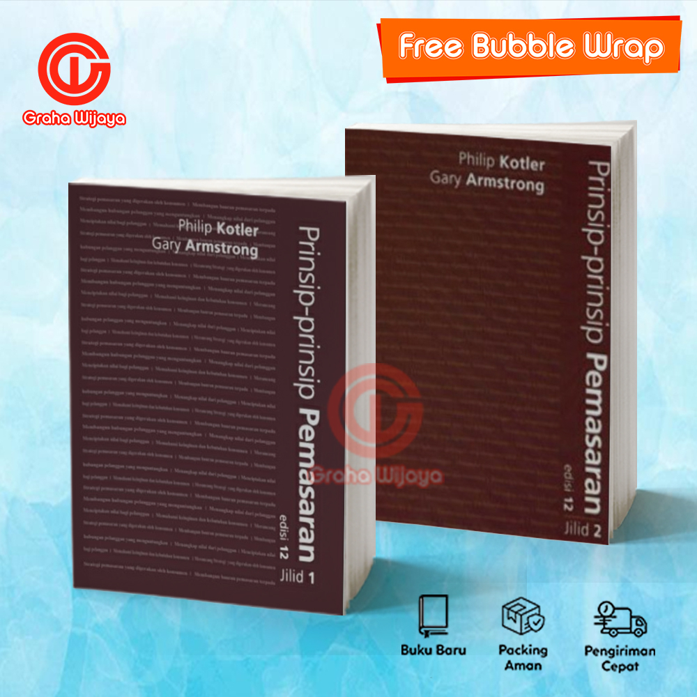 Jual Paket 2 BUKU Prinsip Prinsip Pemasaran Edisi 12 Jilid 1 dan 2 - Philip Kotler | Shopee ...