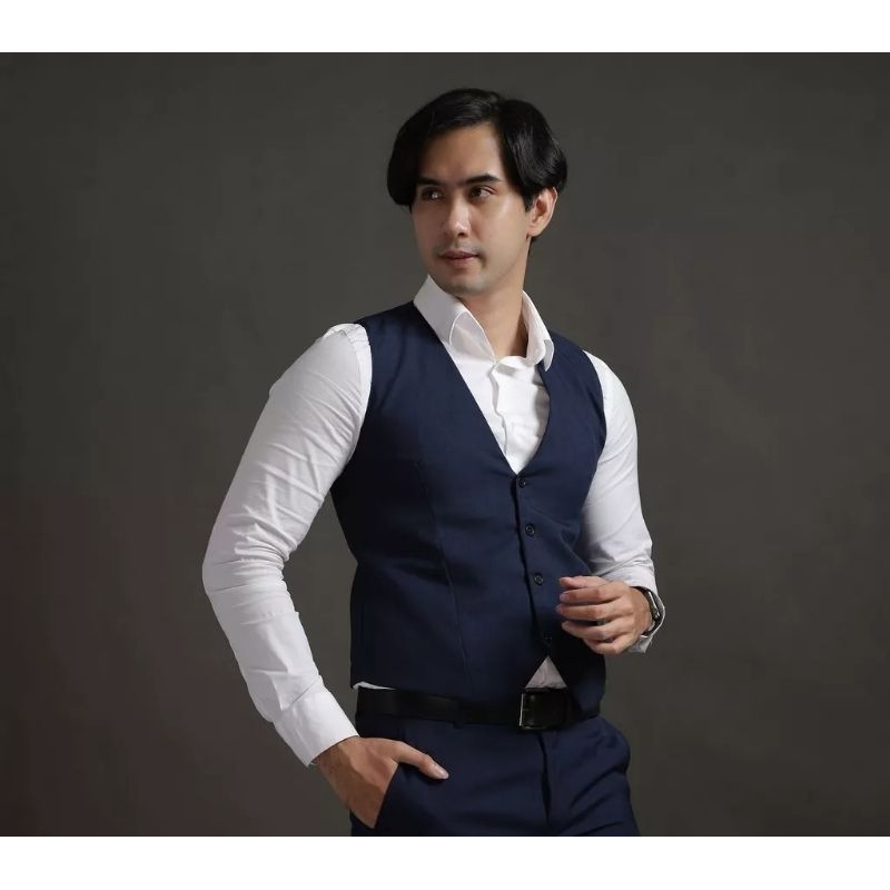 Jual Vest Rompi Formal Pria Stelan Dalaman Jas Cowok | Shopee Indonesia
