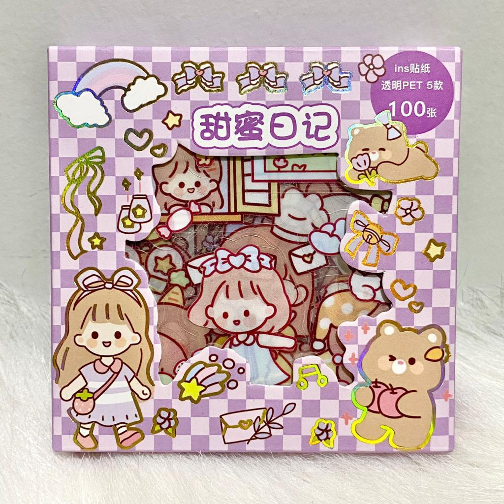 Jual Stiker Box mini box / Sticker tahan air transparan Espresso Korea ...