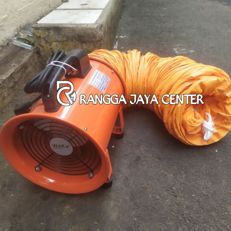 Jual kipas ventilator 10" + 10 meter Flexible kipas blower weka germany ...