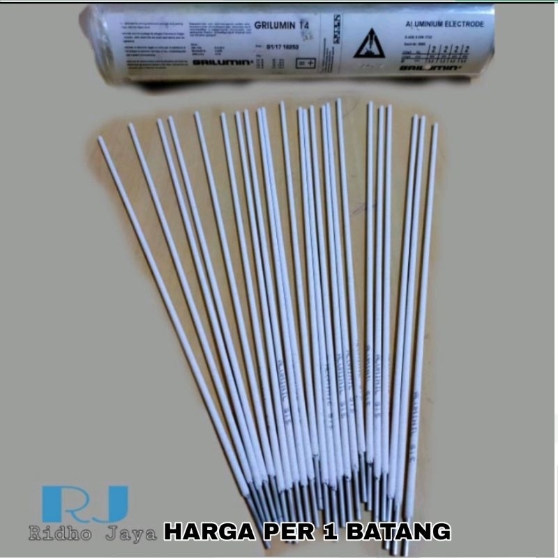 Jual Kawat Las Alumunium Grilumin14 2.5mm - 3.2mm Per Batang | Shopee Indonesia