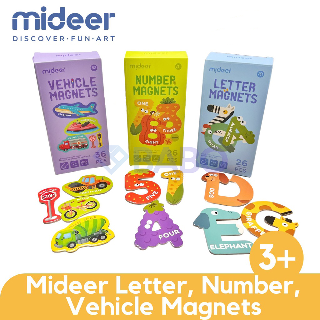Jual MIDEER Magnetic Alphabet Number Animal Angka Tempelan Kulkas ...