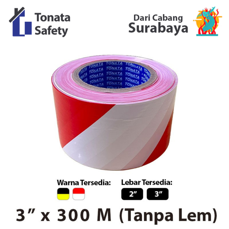 Jual Police Line Merah Putih / Garis Polisi 3 Inchi x 300 Meter ...