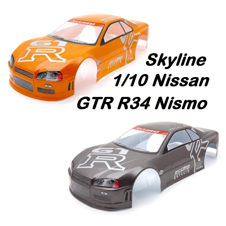 Jual Body Shell Nissan Skyline GTR R34 Nismo 1/10 Rc Drift hsp hpi ...