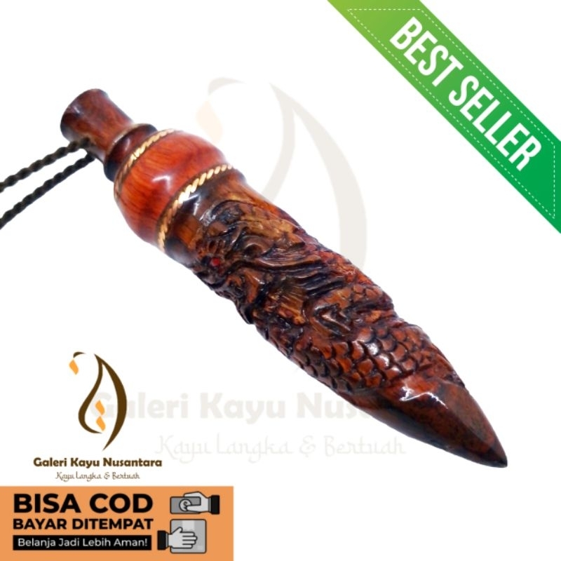 Jual Liontin Kombinasi 2 kayu motif ukir naga | Shopee Indonesia