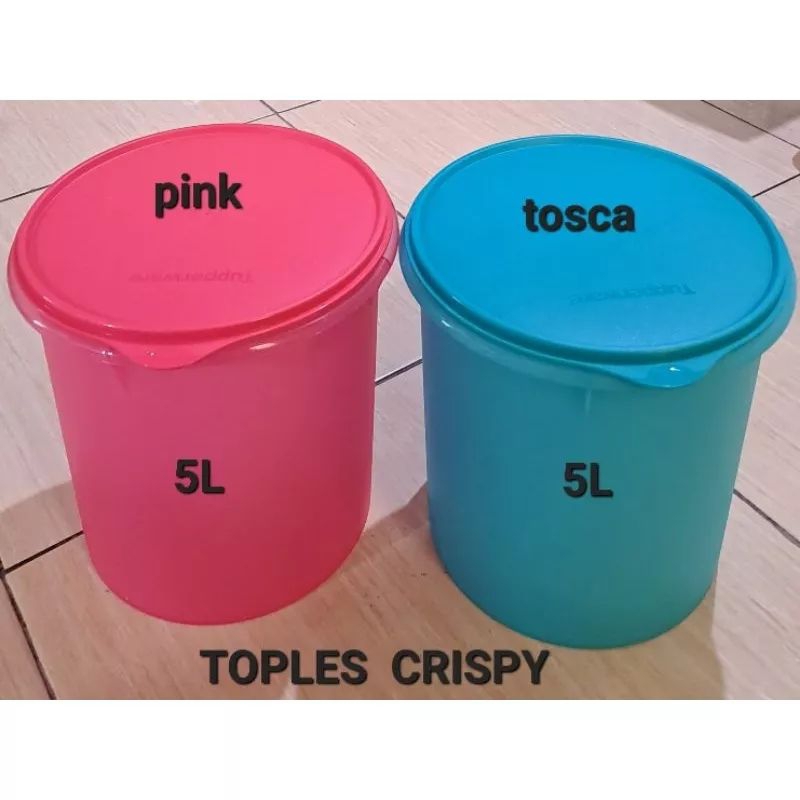 Jual Toples kerupuk crispy canister / maxi canister 5 liter tupperware ...