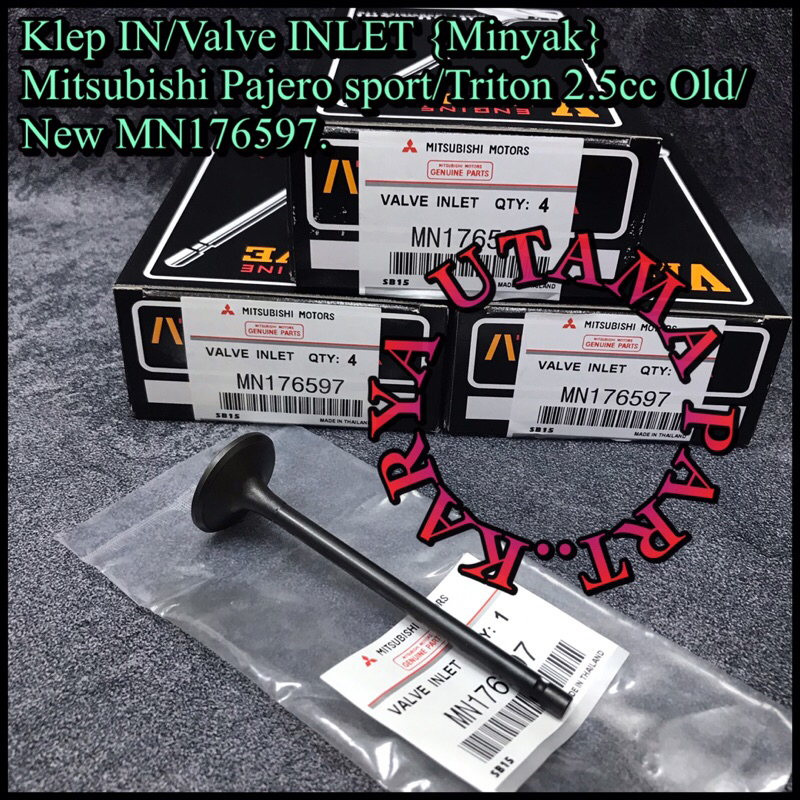 Jual ENGINE VALVE INLET IN KLEP MINYAK MITSUBISHI KB4T TRITON 2500CC ...
