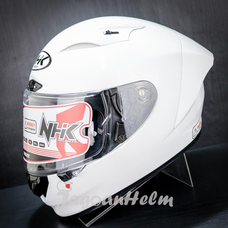 Jual NHK HELM GPR TECH STREET SOLID | WHITE GLOSSY | GP R TECH |DDRING ...