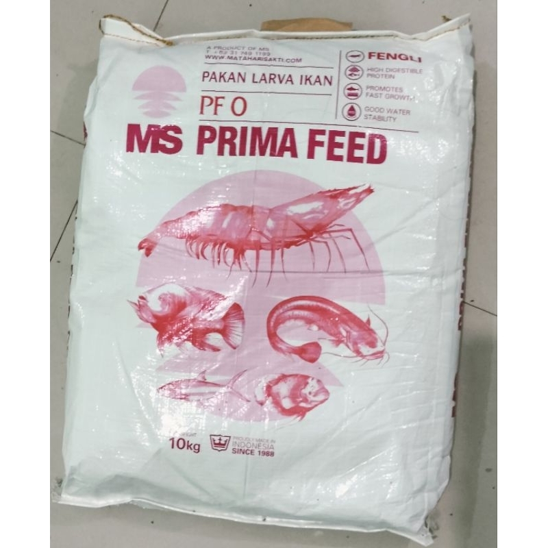 Jual PF O MS Prima Feed pakan benur udang dan larva kemasan 1kg ...