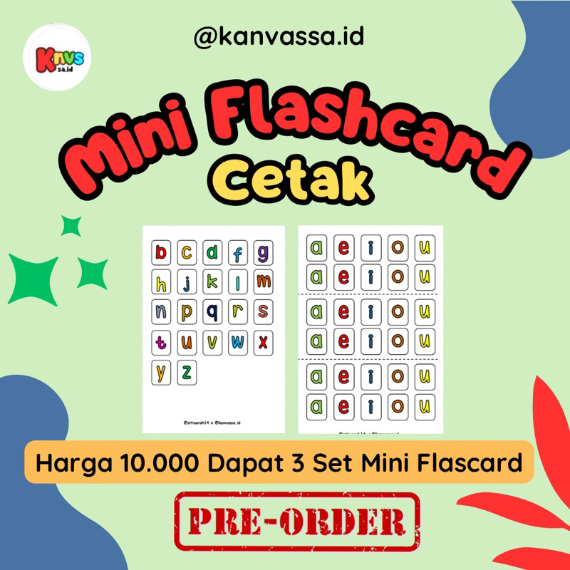 Jual Flashcard Huruf | Mini Flashcard Huruf untuk Anak Alat ...
