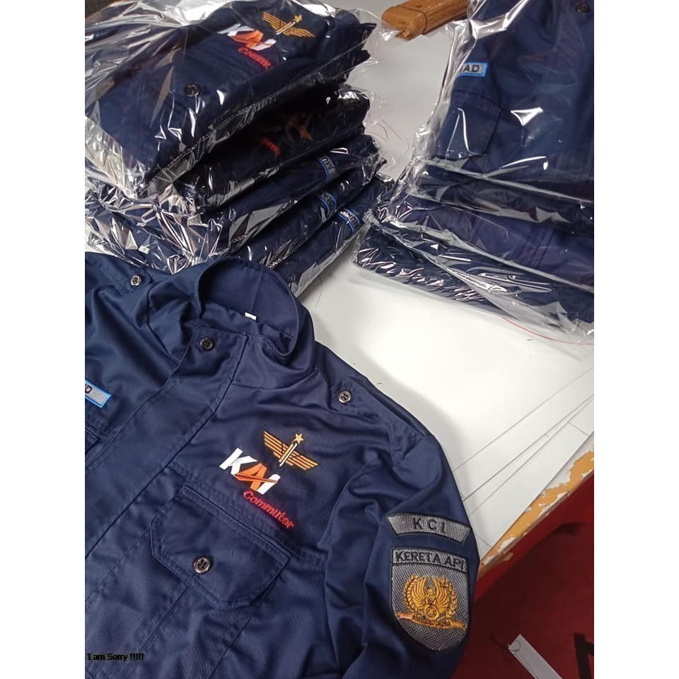 Jual original jaket masinis/Kondektur/PEGAWAI kereta api KAI/KCI/KALOG/KAPM/DAOP/KAPWI/DIVRE ...