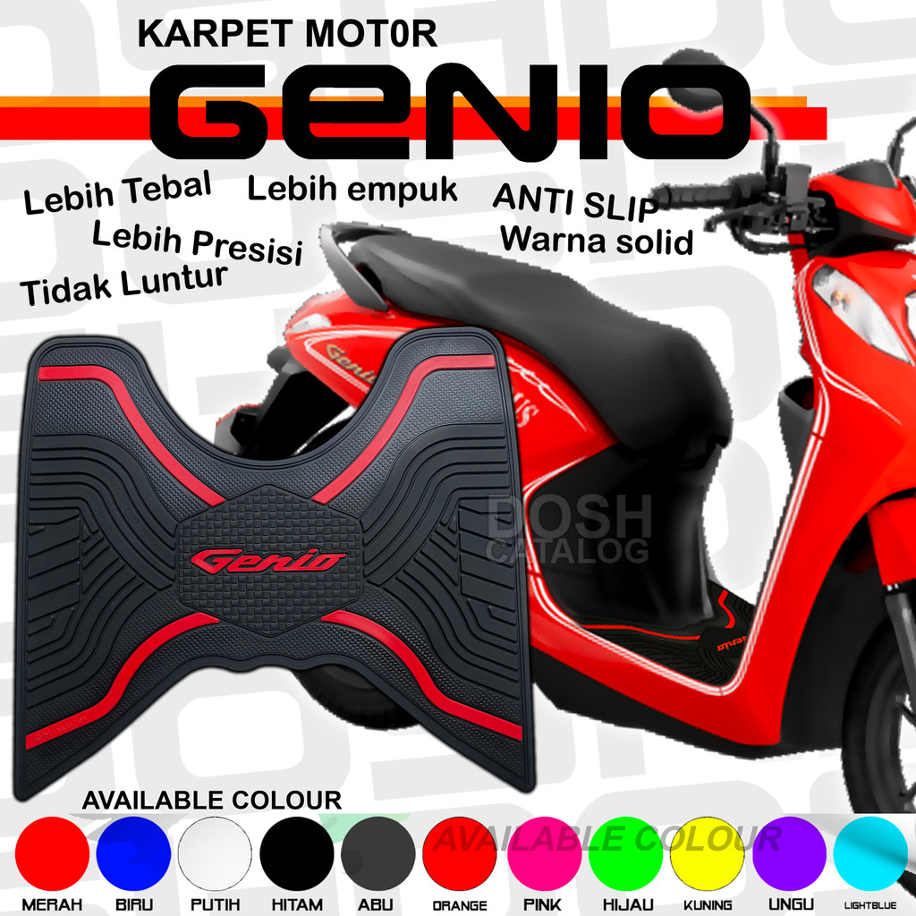 Jual VARIASI MOTOR GENIO KARPET MOTOR GENIO KARPET GENIO PIJAKAN KAKI ...