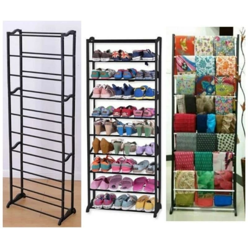 Jual RAK SEPATU / RAK KAIN SUSUN 10 AMAZING SHOE RACK MULTIFUNGSI ...