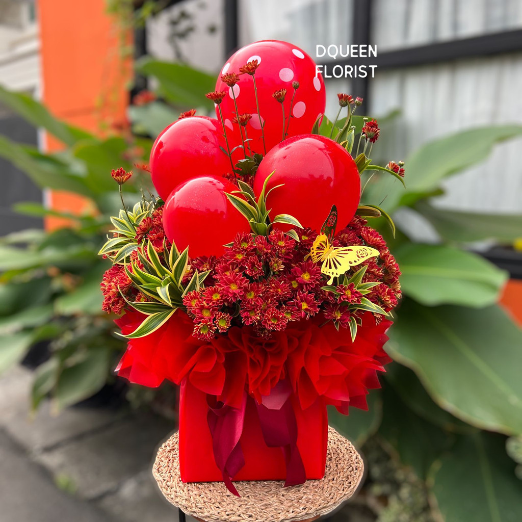 Jual Dqueen Florist - Bunga Box Gift Karangan Bunga Ucapan Happy ...