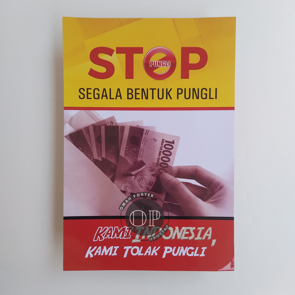 Jual Poster STOP Segala Bentuk Pungli - Hindari Pungli - Poster ...