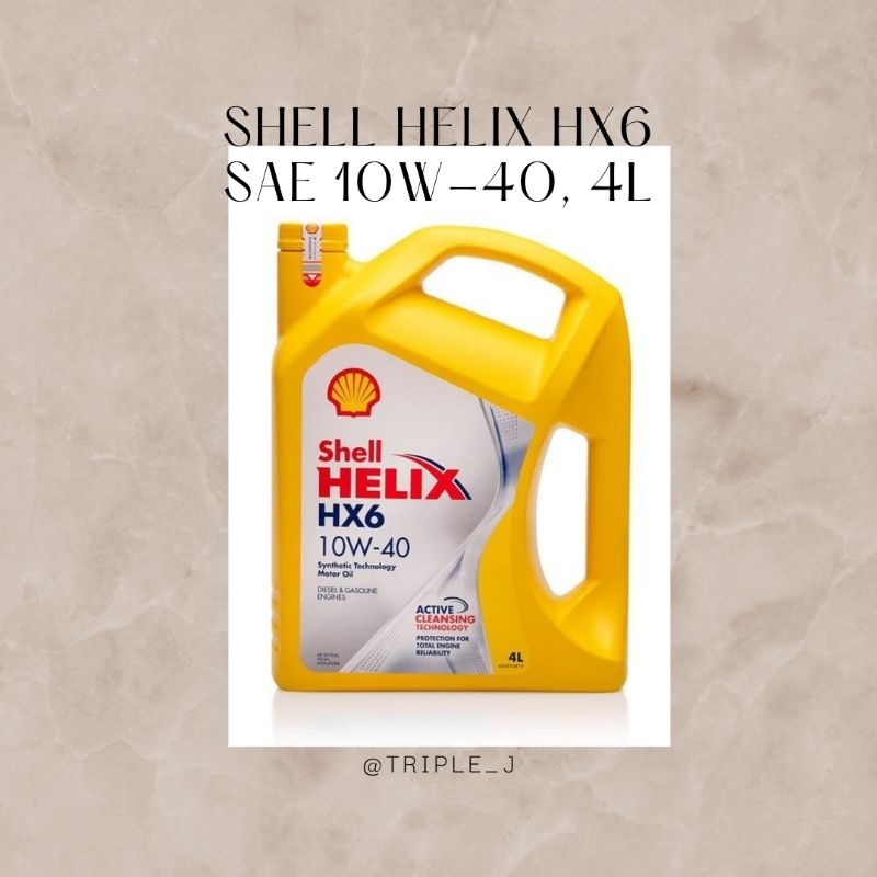 Jual oli mesin bensin Original Barcode scan Shell Helix HX6 10w-40 4 ...