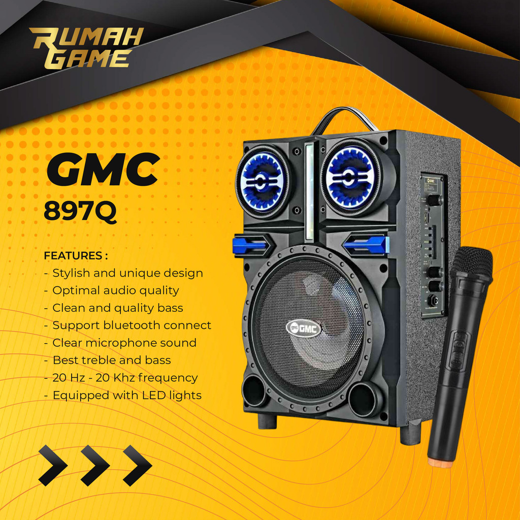Jual Speaker GMC 897Q Portable Bluetooth | Shopee Indonesia