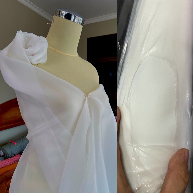 Jual ORGANZA SILK KAIN KACA PREMIUM / GLOWING SILKY GRADE A | Shopee ...
