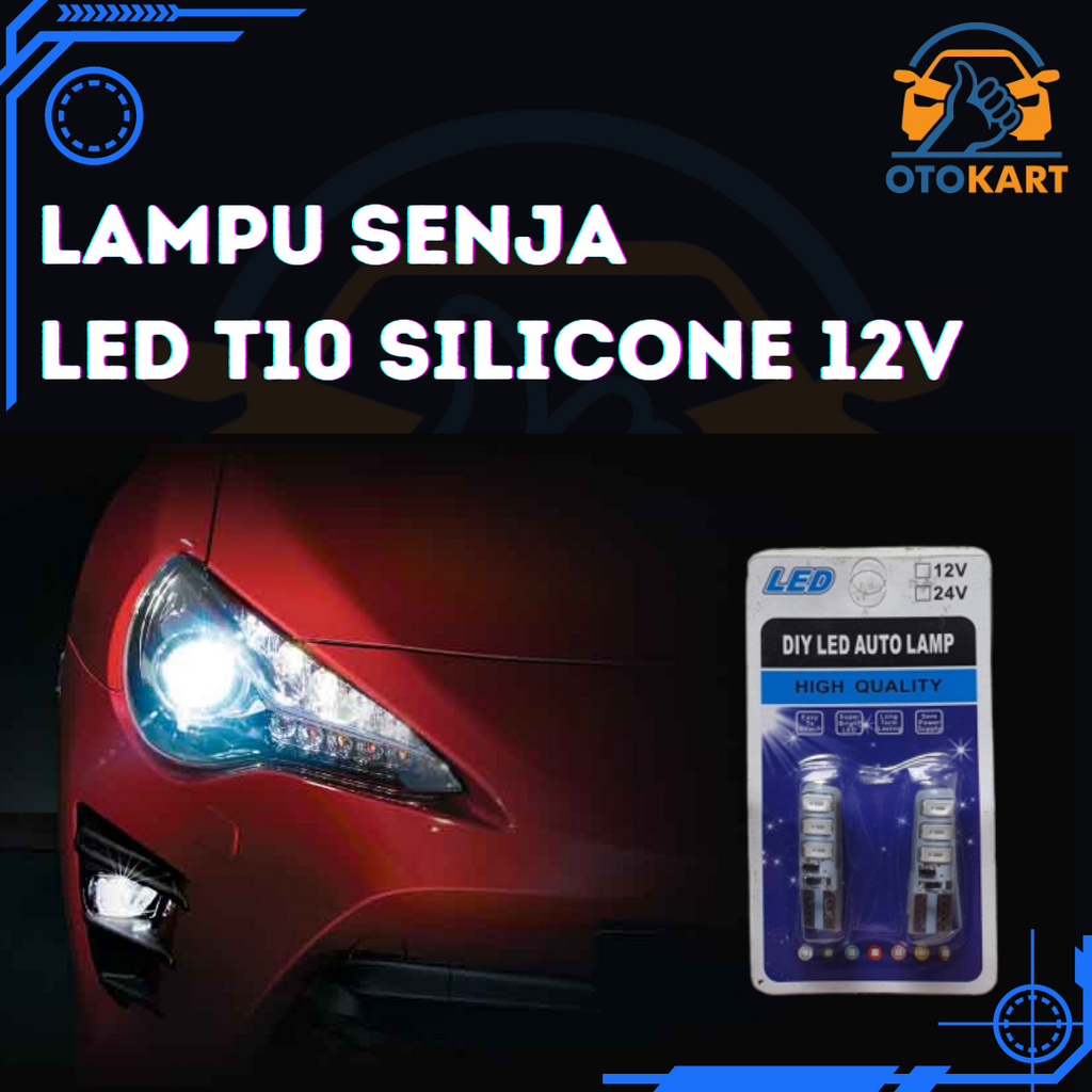 Jual Lampu Senja LED T10 12V Silikon / Lampu Senja Mobil Motor / Lampu ...