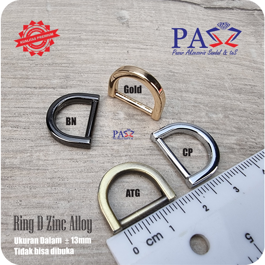 Jual Ring Tas Ring D Zinc Alloy 13mm TE4 (Permium) | Shopee Indonesia
