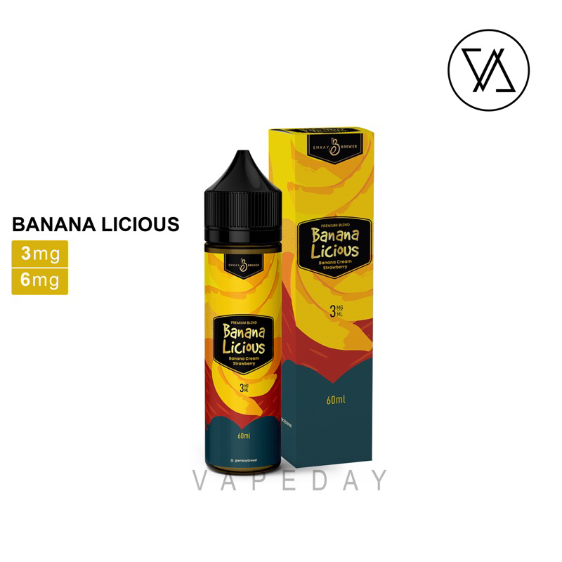 Jual Liquid Bananalicious Banana Licious 60ml by Emkay cukai 2023 ...