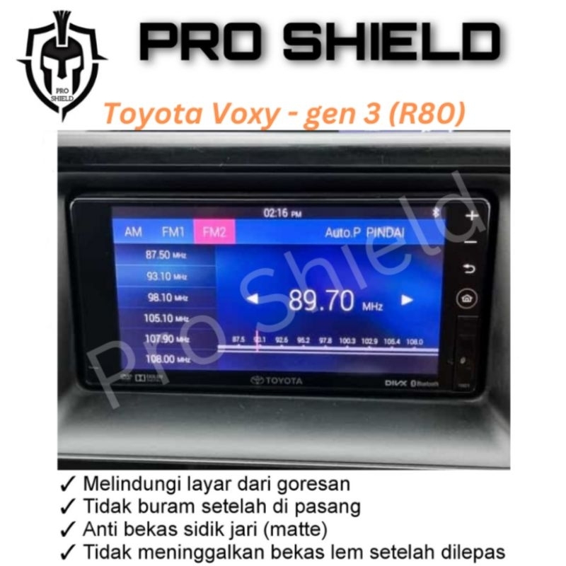 Jual Anti gores head unit toyota voxy gen 3 (R80) | Shopee Indonesia