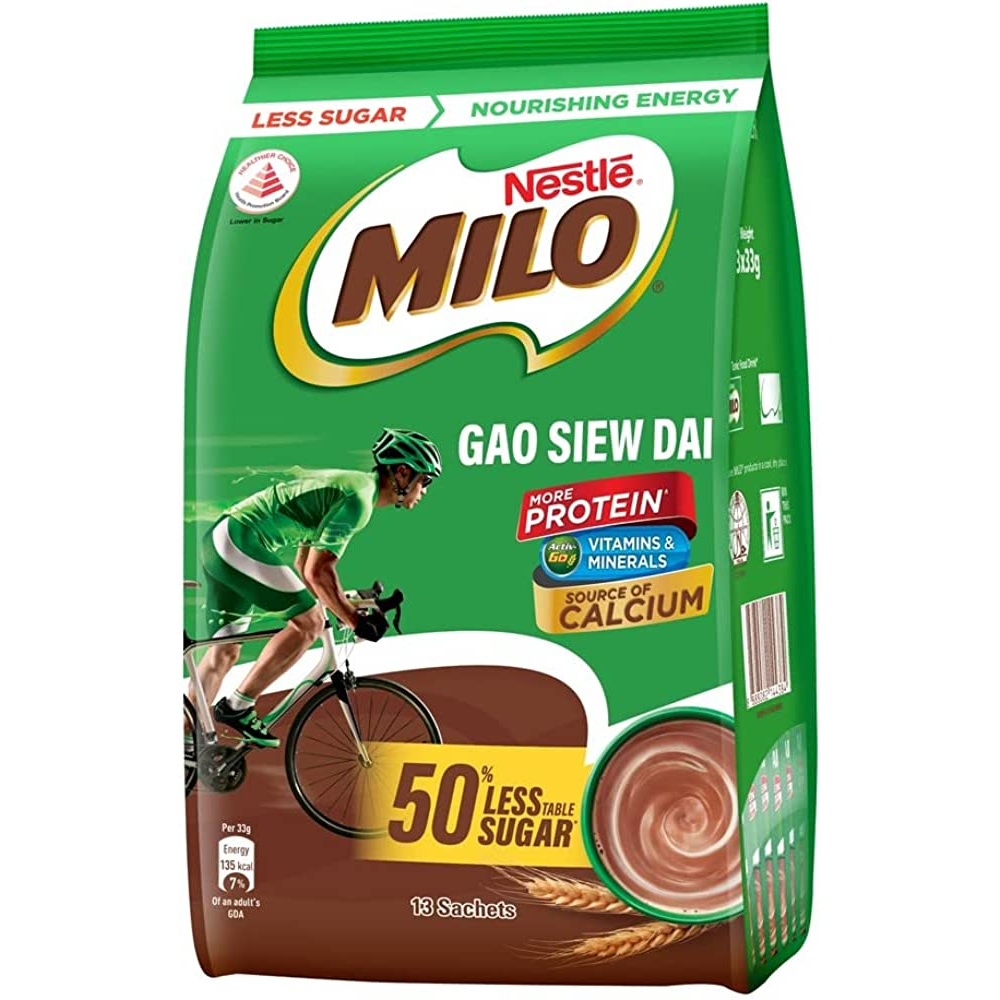 Jual Milo Gao Siew Dai Sachet Milo Singapore/Milo Less Sugar 13 sachet ...