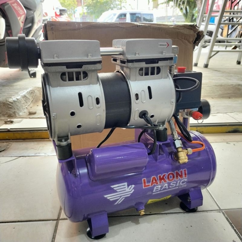 Jual MESIN COMPRESSOR LISTRIK "LAKONI" BASIC 9s TANPA OLI ||COMPRESSOR ...