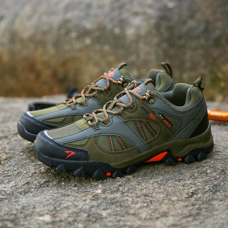 Jual Sepatu Gunung SNTA 436 GREEN ORANGE Camping Adventur Outdoor ...