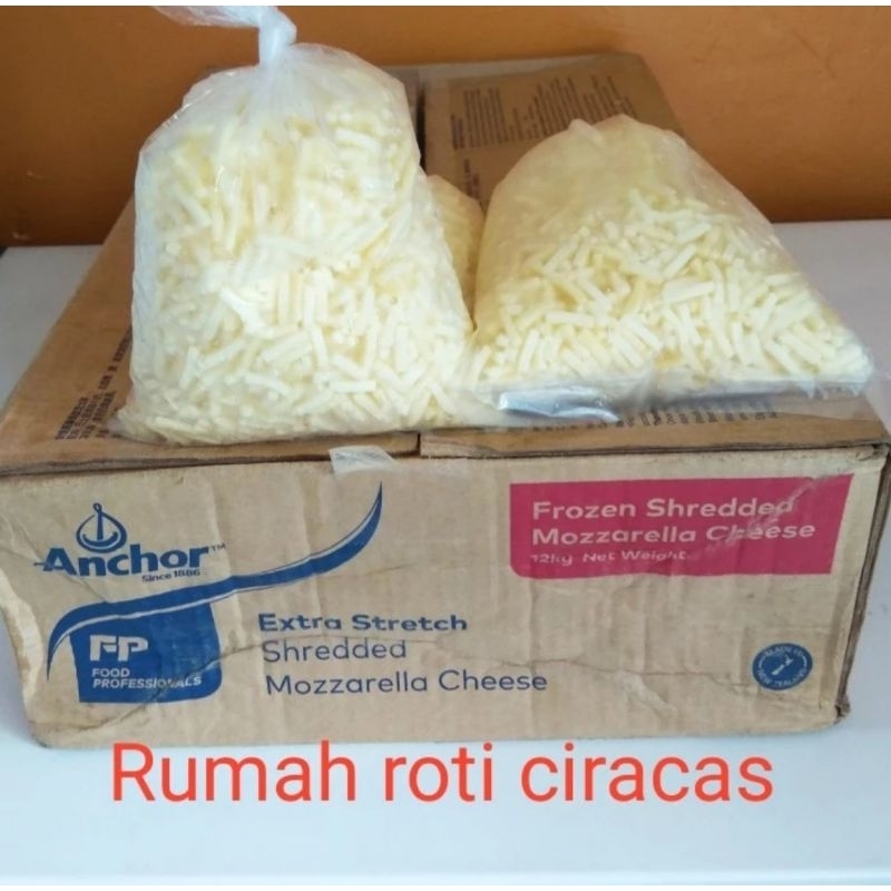 Jual MOZZARELLA PARUT 500GR ANCHOR KEJU SHREDDED CHEESE 500GR REPACK ...