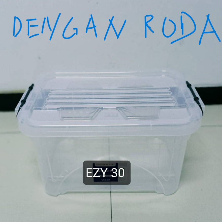 Jual Box Container Ezy CB 30 Liter Bening Spark Kotak Transparan Rak ...