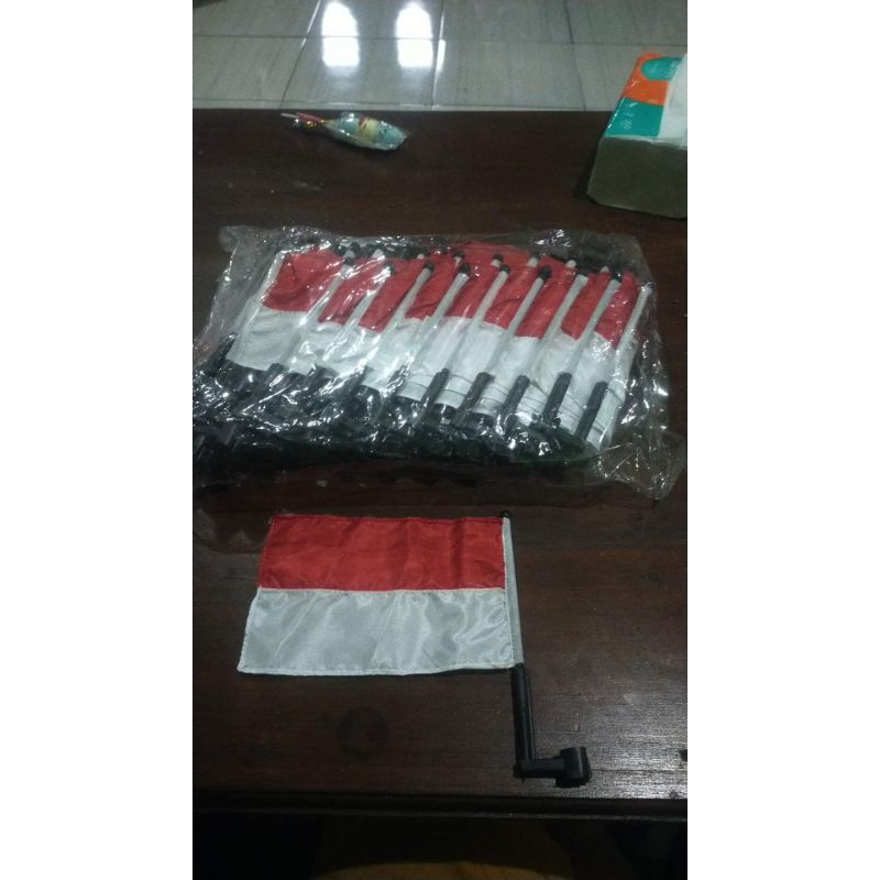 Jual bendera Motor tihang cantik bendera Motor merah putih | Shopee ...