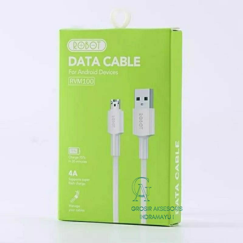 Jual Kabel Data Robot RVM100 Micro USB Data Cable Original 1 Pcs ...