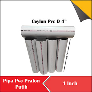 Jual Potongan Pipa Pralon Pvc Putih Ukuran 1 2 3 4 iNCH Panjang 50 Cm ...