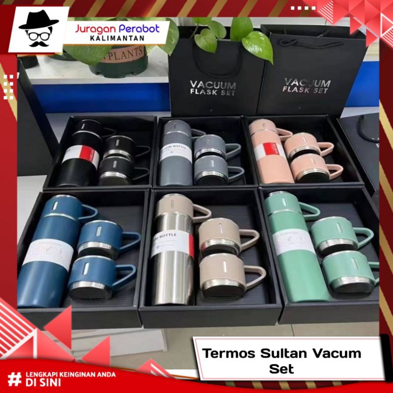 Jual Thermos Sultan / Termos Vacum / Termos Vakum Flash Set Botol Minum ...
