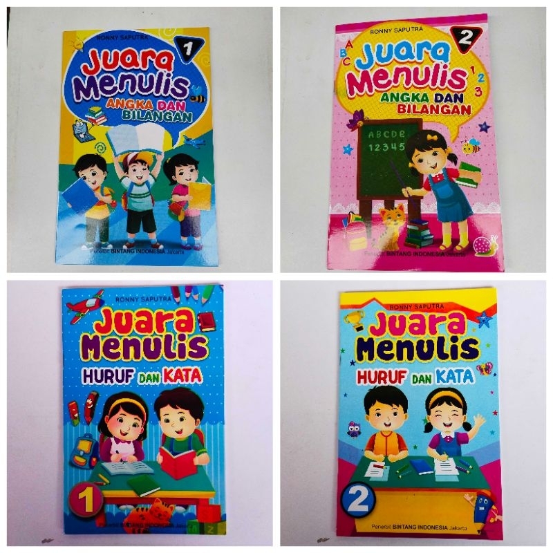 Jual Buku TK Juara Menulis Angka , Huruf & Kata | Shopee Indonesia