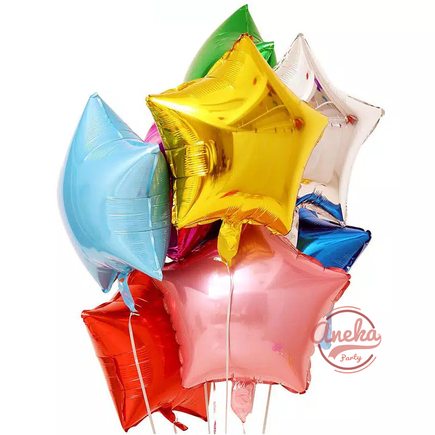 Jual Balon bintang mini 25 cm / Balon star / balon foil star mini ...