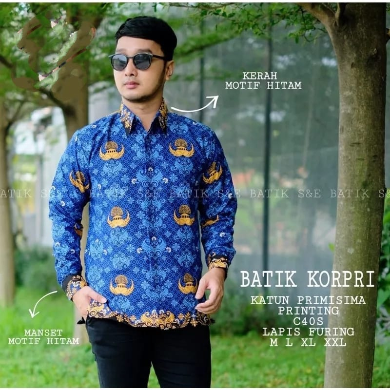 Jual baju korpri terbaru 2022 pria lapis furing | Shopee Indonesia