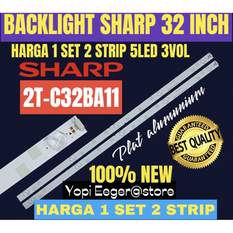 Jual BACKLIGHT TV LED SHARP 2T C32BA11 BACKLIGHT TV 32 INCH | Shopee Indonesia
