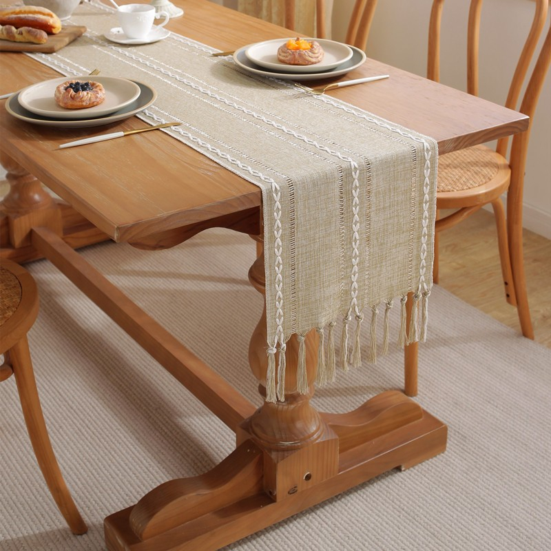 Jual Tassel Table Runner / Taplak Meja Makan Tamu Rajut Renda ...